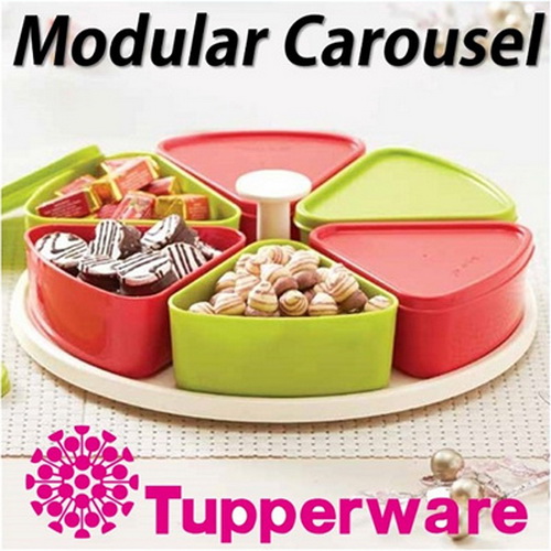 Tupperware Modular Carousel tempat kue cantik limited edition best seller | Lazada Indonesia