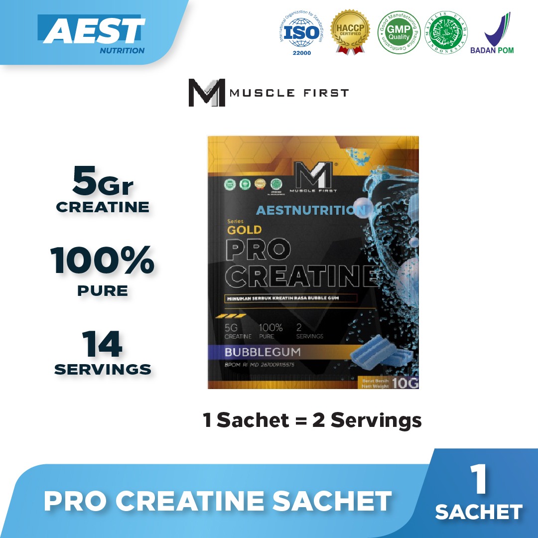 Muscle First M1 Pro Creatine Monohydrate Box 1 Sachet 2 Servings Rasa ...