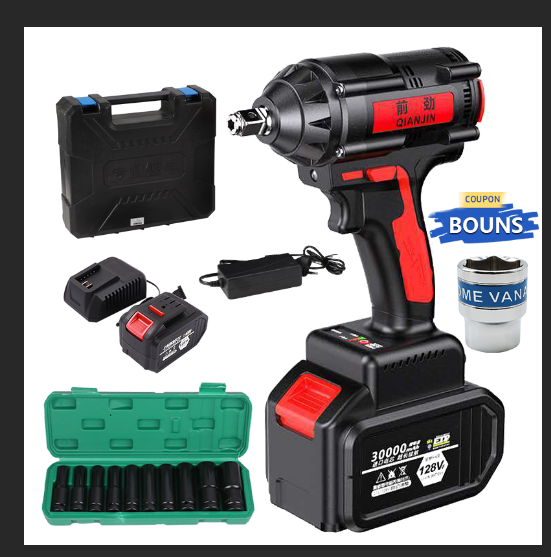 [MERAH-HITAM]ORIGINAL JLD IMPACT WRENCH 98 VOLT CORDLESS IMPACT JLD ...