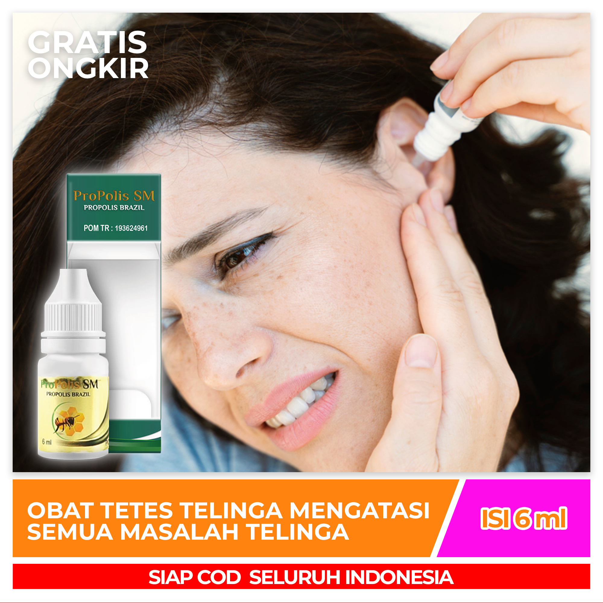 Propolis SM spesialis Obat Tetes Telinga Berair dan Bau Congek Curek ...