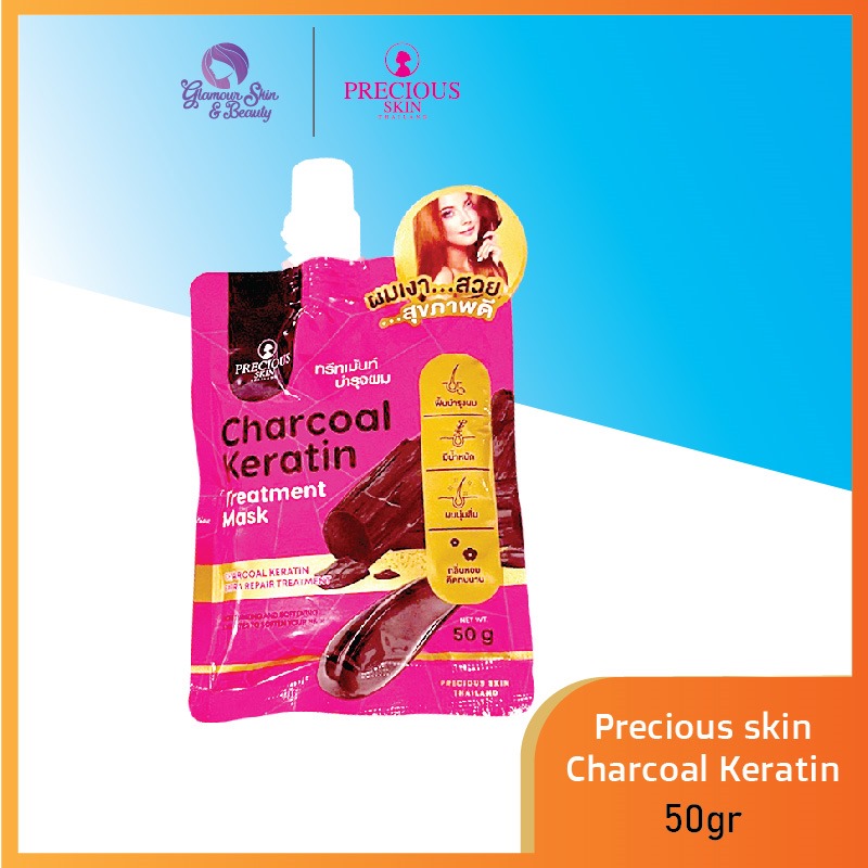 Precious Skin Thailand Charcol Keratin Treatment Mask Pouch 50g/ke ...