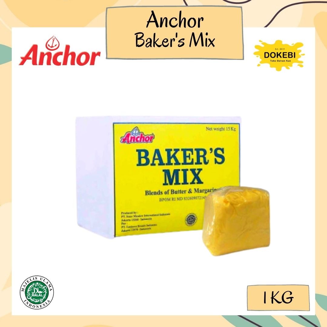 ANCHOR BAKER'S MIX 1 kg - BUTTER BAKERS MIX - MARGARINE BAKER MIX ...