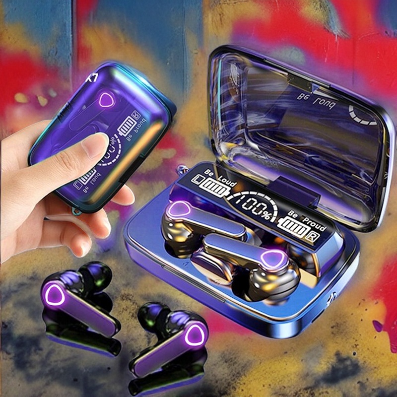 HEADSET EARPHONE SUPER BASS TWS BARU MODEL PRIBADI M19 MINI BINAURAL 5. ...