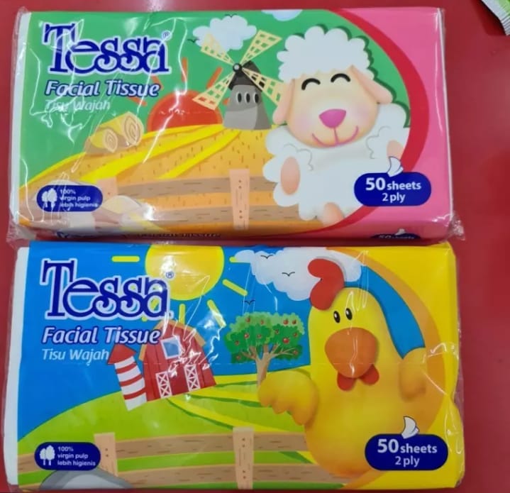 TESSA FACIAL TISSUE TRAVEL PACK 50S 10pcs | Lazada Indonesia