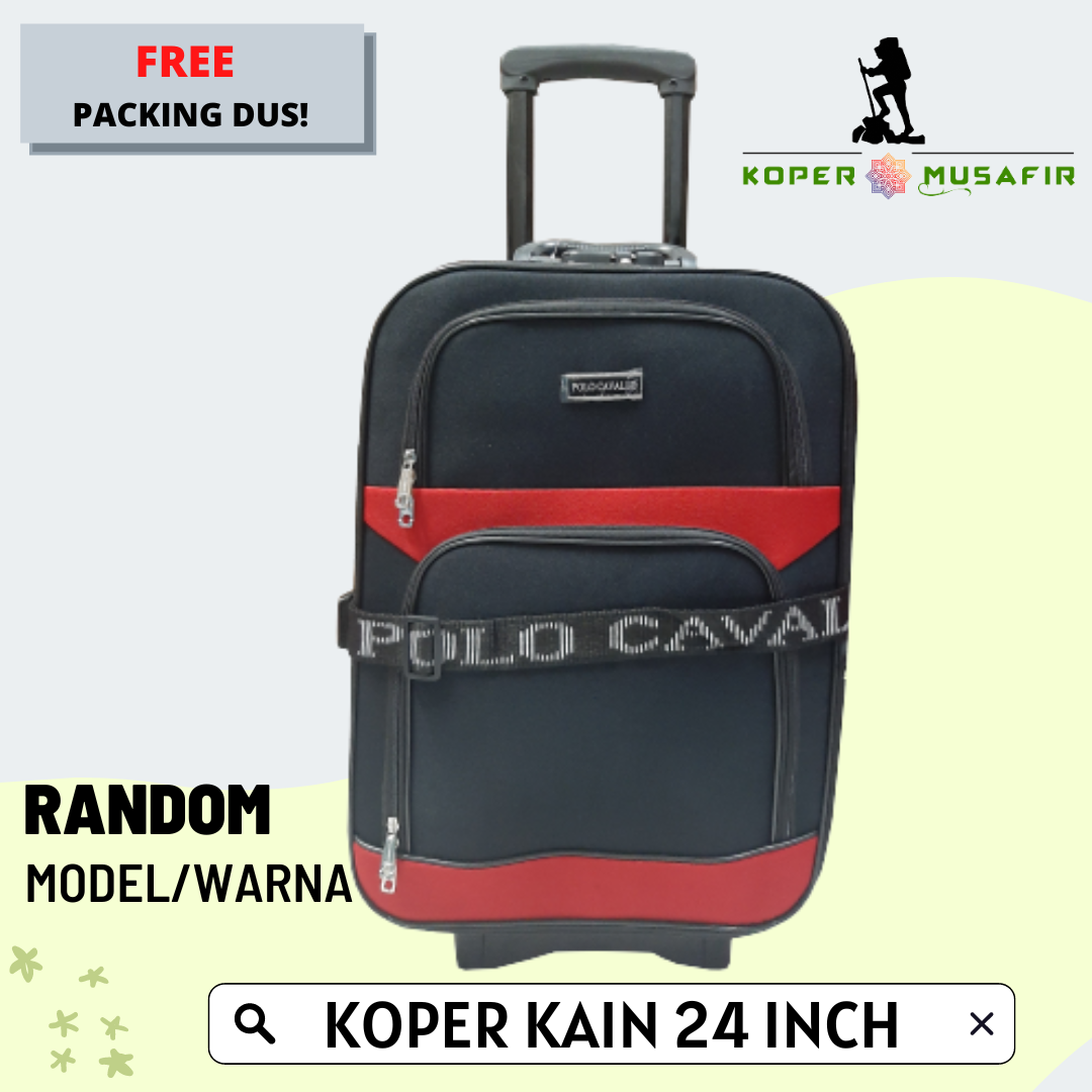 Koper kain koper murah polo / carry cart RANDOM MODEL/WARNA 24 INCH ...