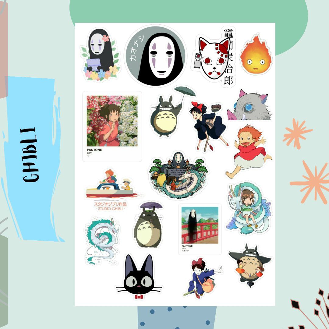STICKER AESTHETIC TUMBLR STUDIO GHIBLI CASE HP LAPTOP | Lazada Indonesia