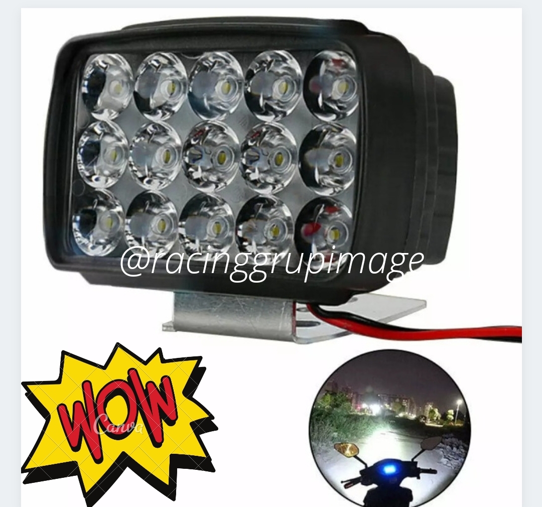 Lampu LED Laser Gun Bar Tembak Sorot CREE Motor Mobil 15 Titik Mata 15 ...