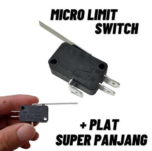 Micro / Limit Switch Plus Plat Super Panjang Tanpa Roda - Untuk Saklar ...