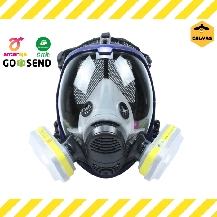 Masker Gas / Masker Lab / Cat Amonia Acid Full face Respirator 6800 ...