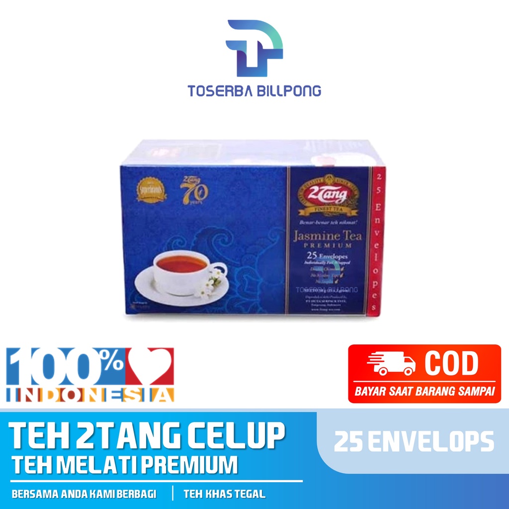 Teh 2 Tang Celup Teh Premium Jasmine Green Tea 25 Envelopes Amplop ...