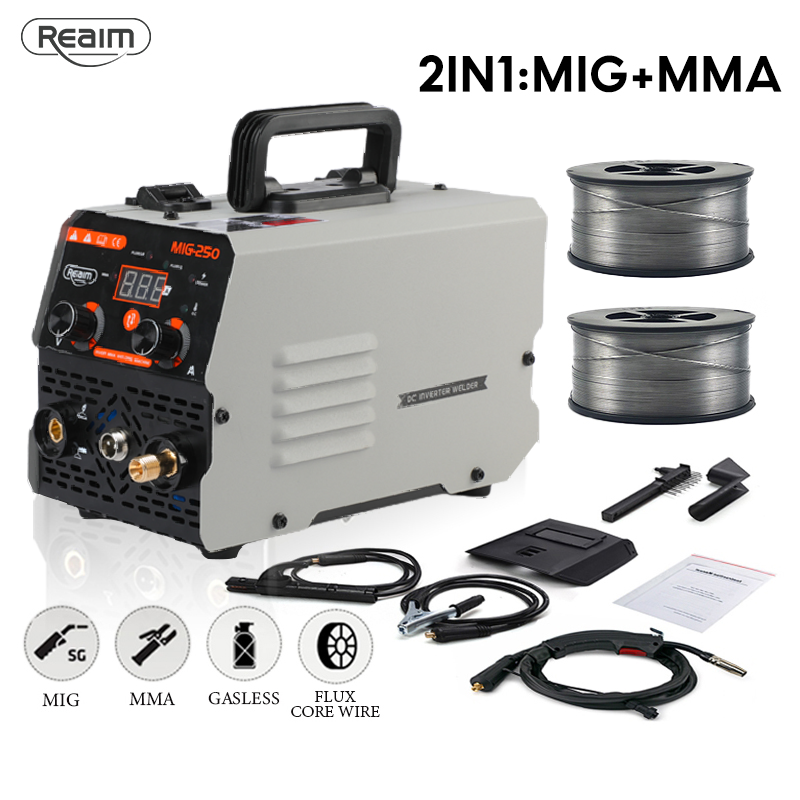 Reaim Power Mesin Las Inverter MIG-250 IGBT450 Watt /Mesin trafo las/Welding machine | Lazada ...