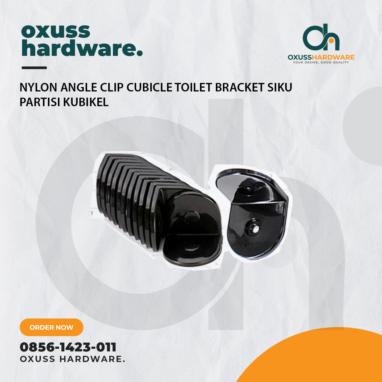 Nylon Angle Clip Cubicle Toilet Bracket Siku Partisi Kubikel | Lazada ...