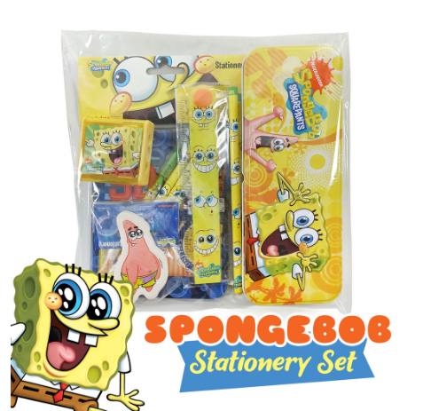 BARU! Stationery Set SpongeBob - Paket Kotak Pensil Notes SpongeBob ...