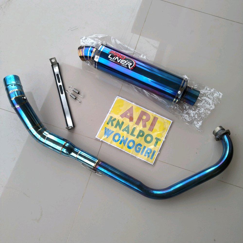 KNALPOT PROLINER PELANGI BLUEMOON SATRIA FI SATRIA FU GSX VIXION ...