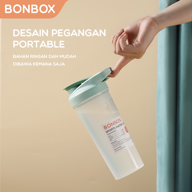 Shaker Botol Minum Olahraga Portable Bottle Gym Plastik Sport Water ...