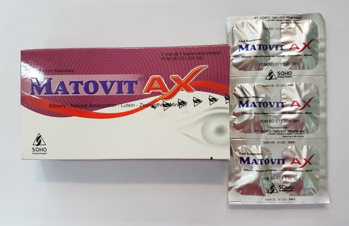 MATOVIT AX Vitamin Mata Per Strip isi 6 kapsul | Lazada Indonesia
