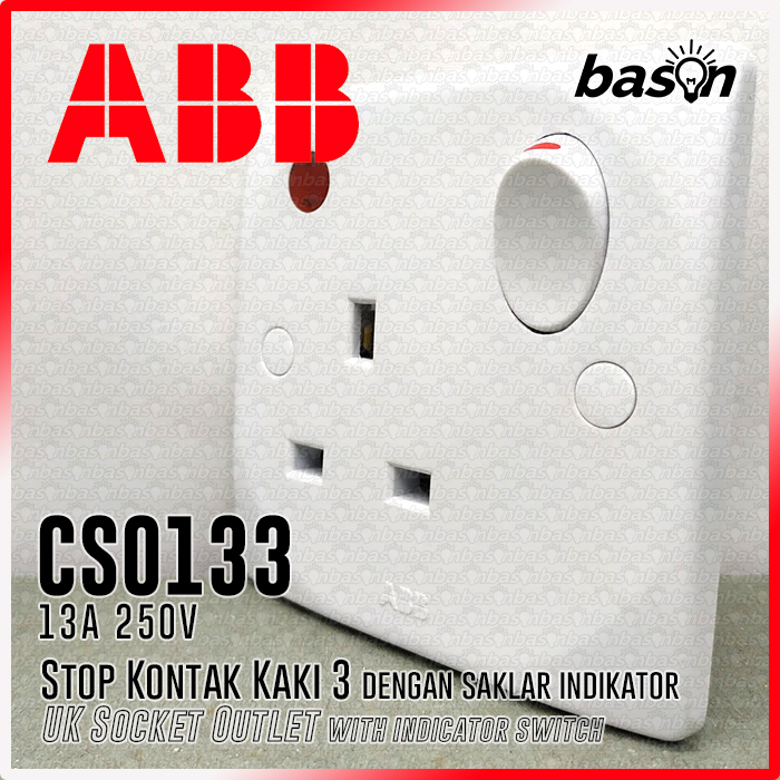 ABB Classiq Series - CSW101 / CSW201 / CS0133 / CSO156 - Saklar Tunggal / Seri & Stop Kontak ...