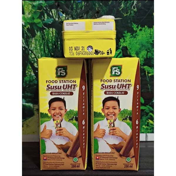 Cod / Susu uht 1 dus coklat / Fs susu sapi uht coklat 200 ml / Food ...