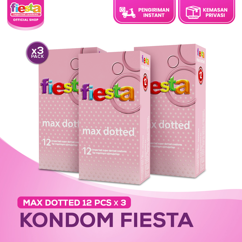 Kondom Fiesta Max Dotted 12s x 3 | Lazada Indonesia