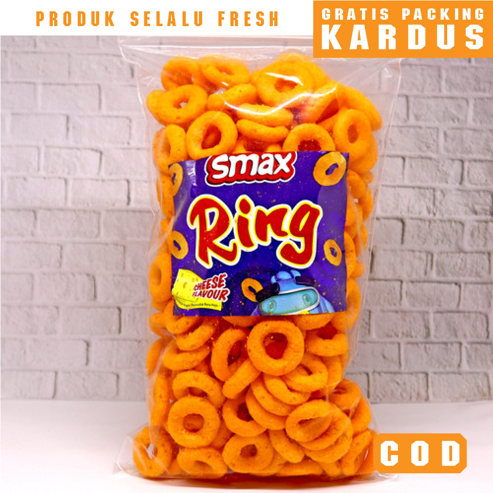 Termurah SNACK MAKANAN RINGAN Smax Ring Cheese Smax keju cemilan enak ...