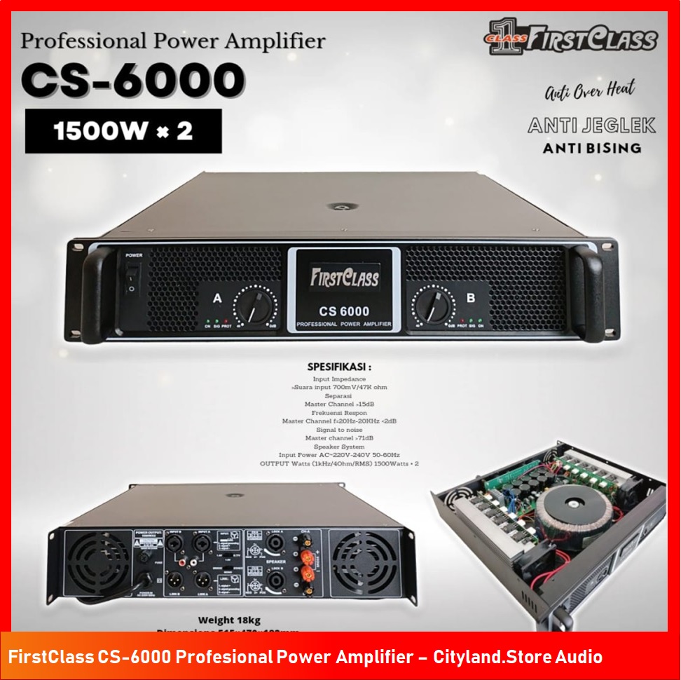 Power Amplifier Firstclass Cs 6000 Original | Lazada Indonesia