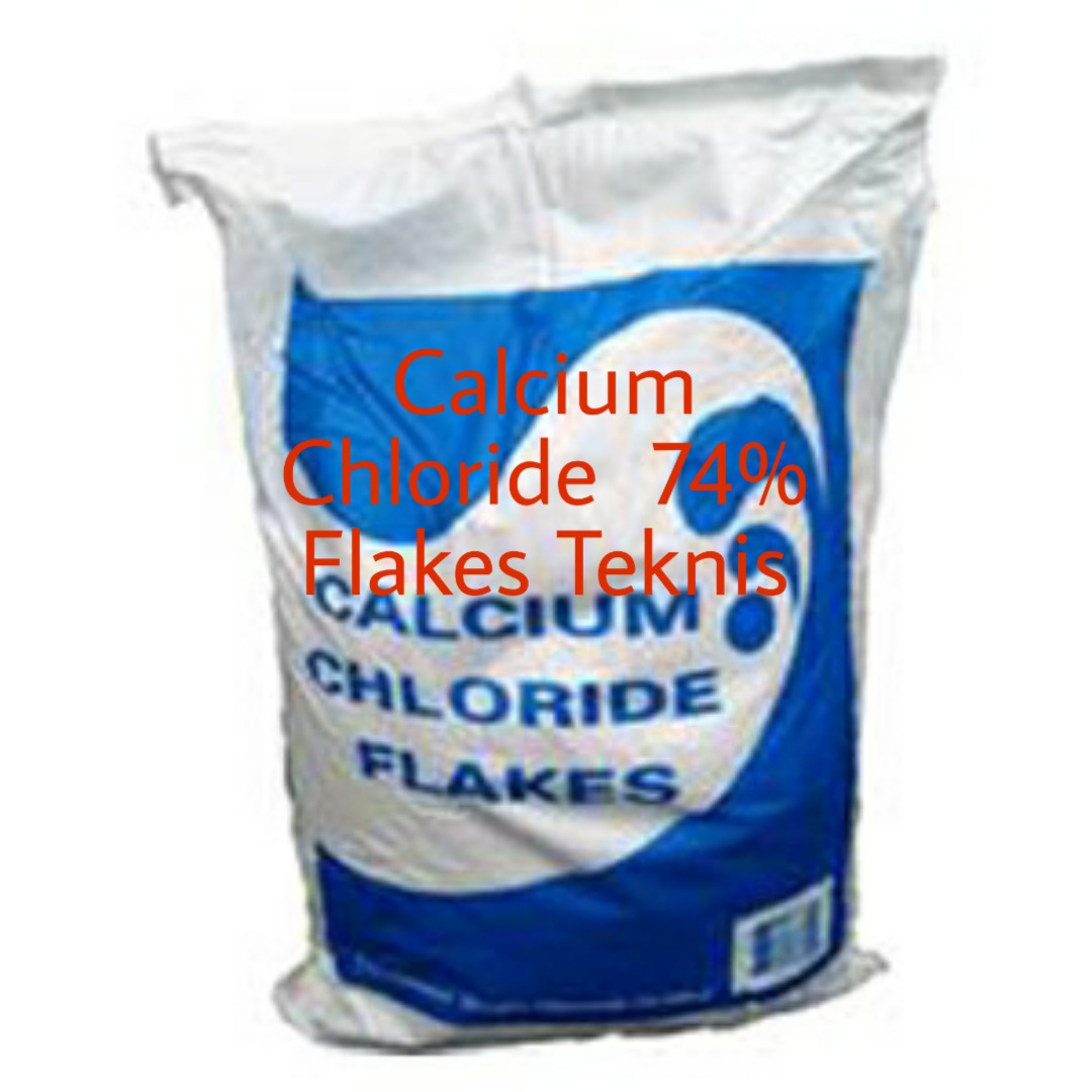 Calcium Chloride/Kalsium Klorida /74% teknis/ 1Kg / fisik Flake ...