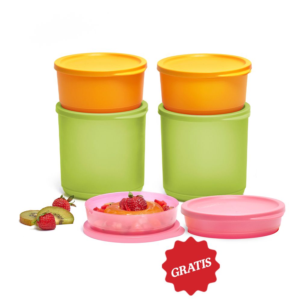 Tupperware Tropical Round Set (6) Toples Tupperware | Lazada Indonesia