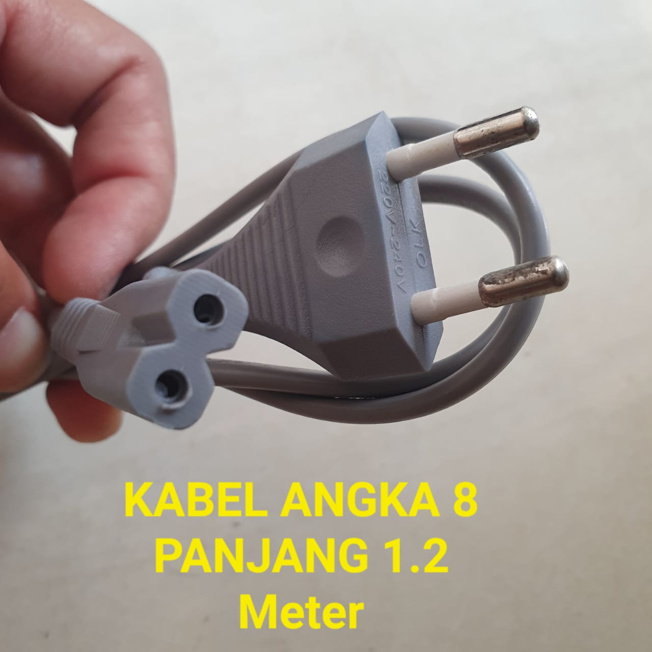 KABEL POWER KABEL ANGKA 8 KABEL PRINTER PANJANG 1-1.2 Meter | Lazada ...