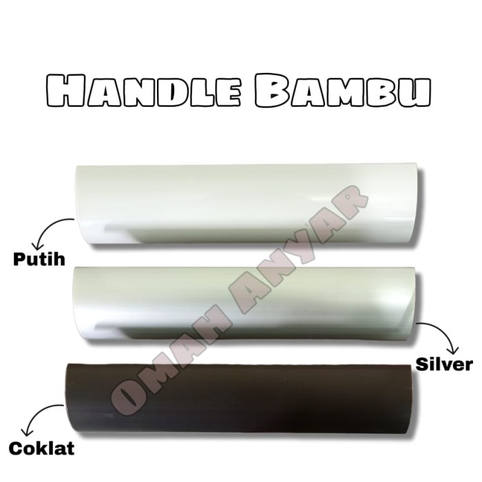 Handle Bambu Pintu Aluminium swing White Brown 1 Pasang 2 Pc | Lazada ...
