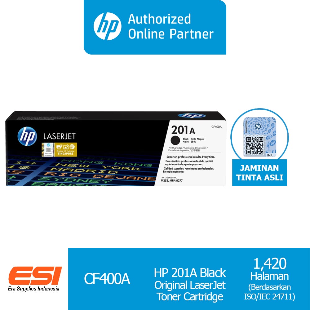 HP 201A Black Original LaserJet Toner Cartridge (CF400A) | Lazada Indonesia