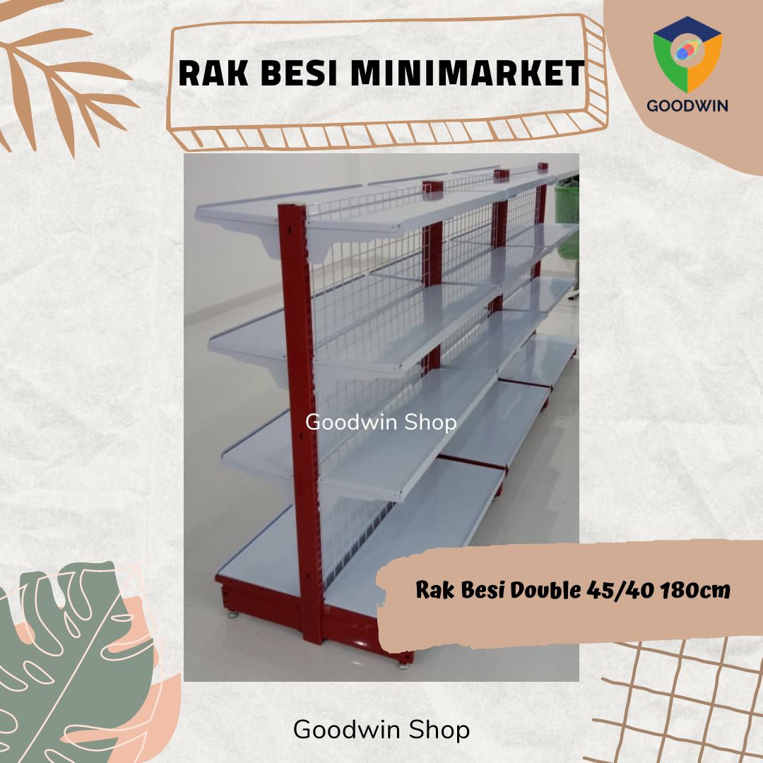 Rak Supermarket.Rak Swalayan.Rak Toko.Rak Besi Double Shelving.Rak ...