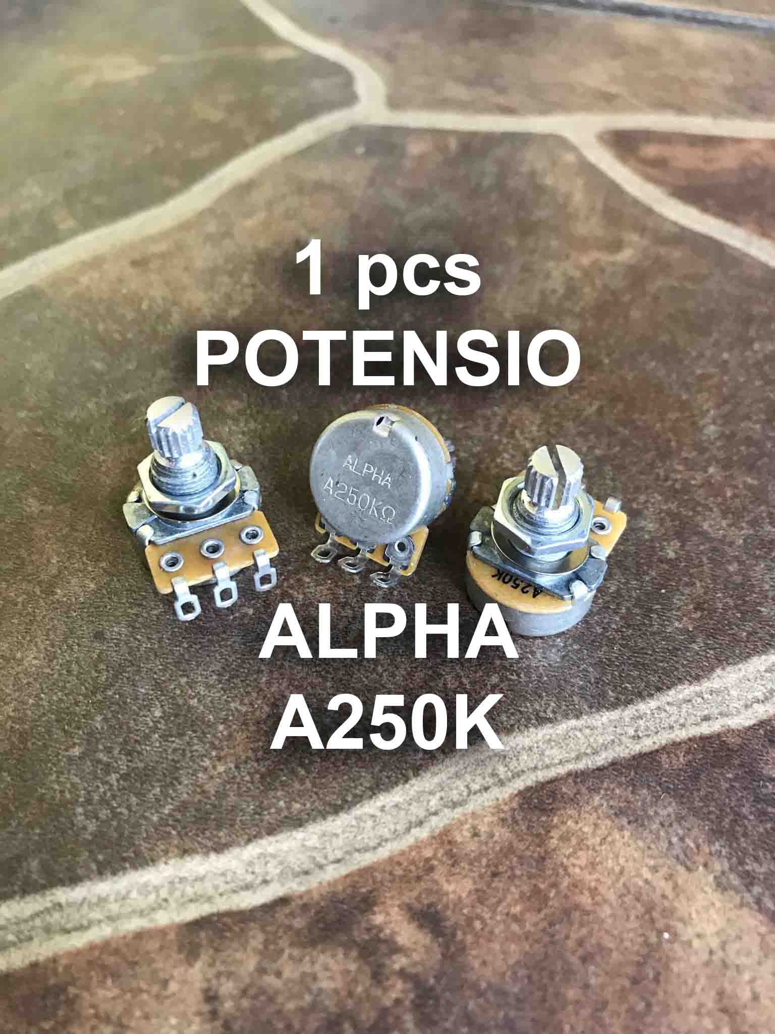 Original Potensio Alpha A250k Made In Korea Gitar Elektrik Potentiometer Volume Tone Guitar Bass ...