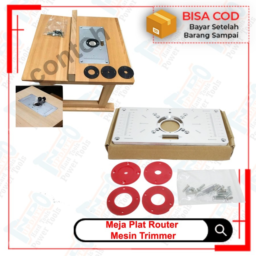 Mesin Trimmer Dudukan Router Table Router Trimmer Insert Plate ...