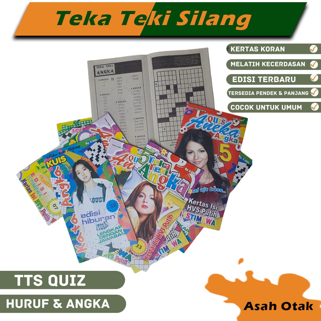ELINK Buku TTS Kuis Angka Huruf Kata Buku Teka Teki Silang Asah Otak ...
