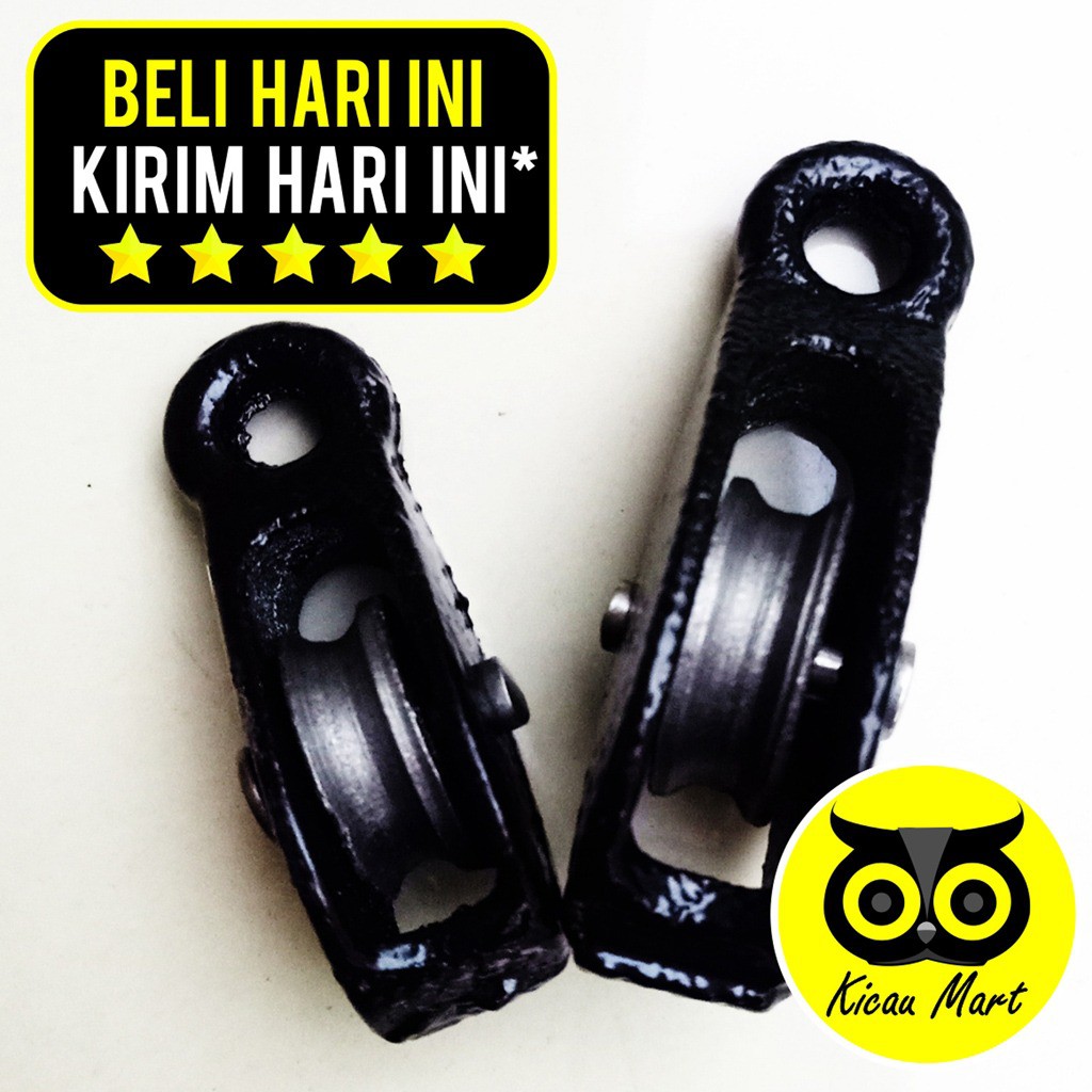 KATROL KEREKAN SANGKAR BURUNG KEREKAN BENDERA MINI PULLEY ¾ INCH KATROL ...