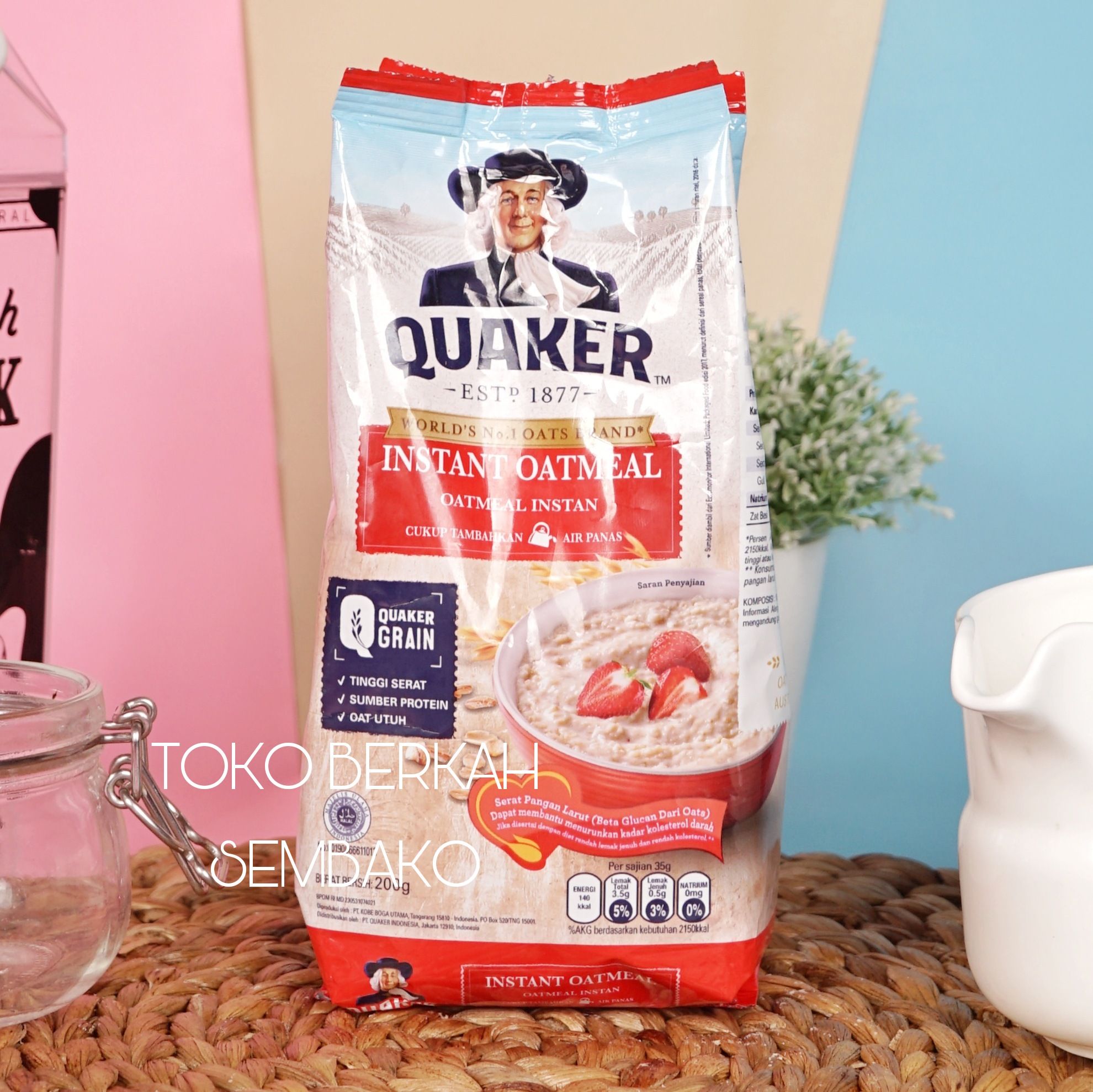 Quaker Instant Oatmeal 1200gr / Oat Meal Instan 1,2kg | Lazada Indonesia
