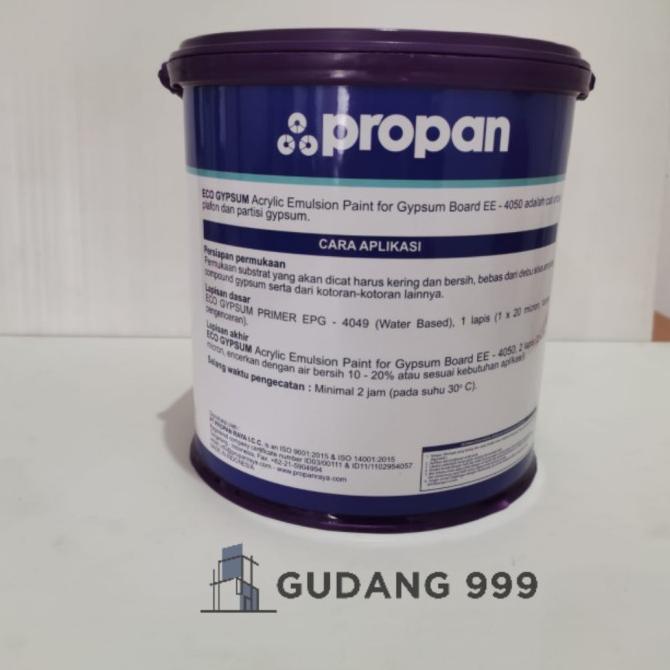 CAT GYPSUM / CAT PLAFON / ECO GYPSUM PROPAN 5 KG / WHITE PUTIH 4050 ...