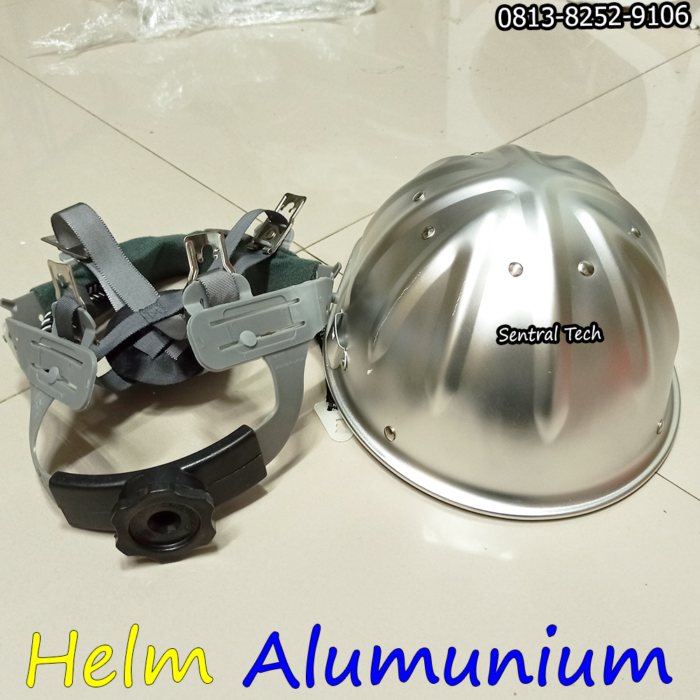 Helm Proyek Alumunium Safety Silver / Safety Helmet Alumunium Silver ...
