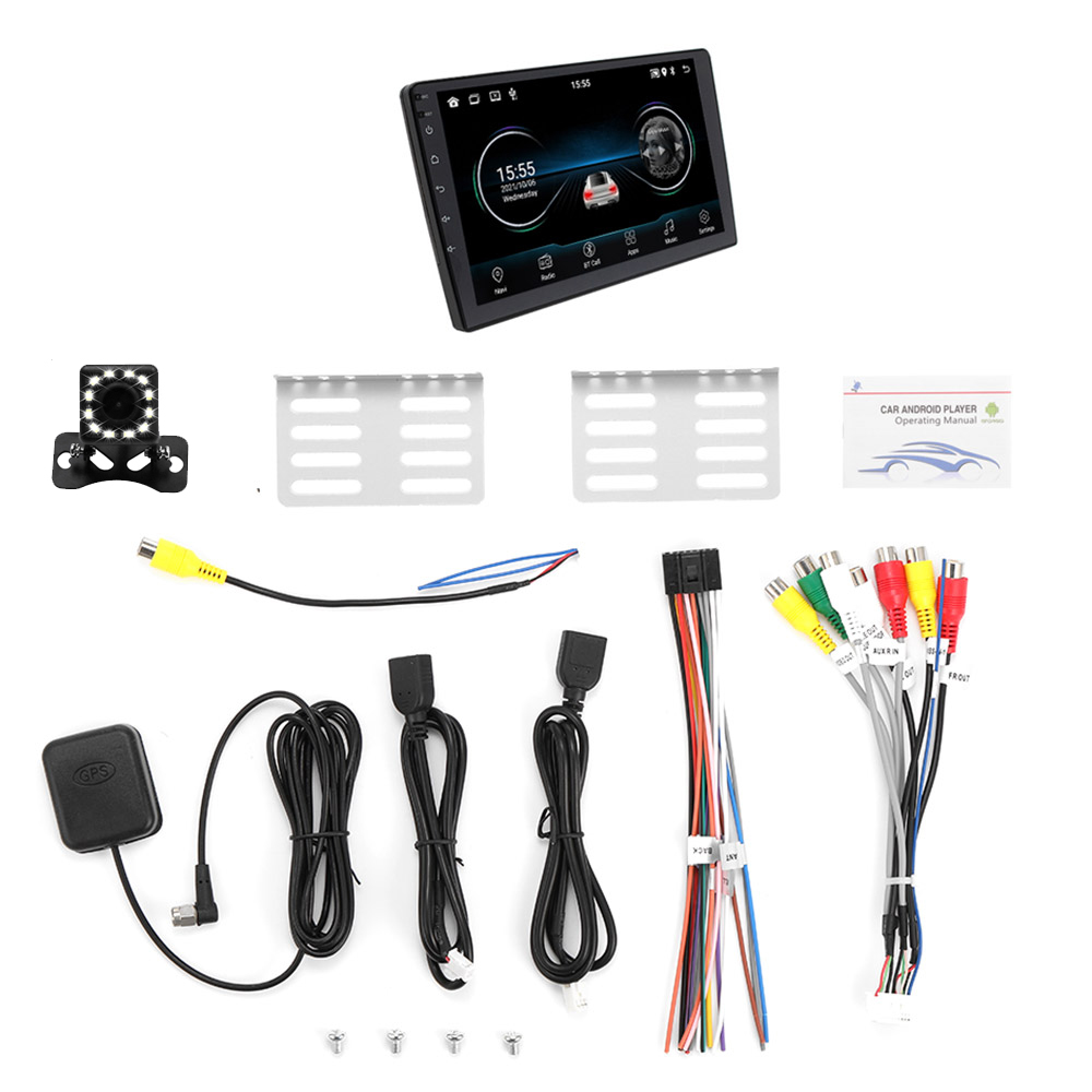 7 9 10 Inci Android 13 Radio Stereo Mobil 2 GB RAM 32 GB ROM Bluetooth WiFi GPS Navigasi Head ...