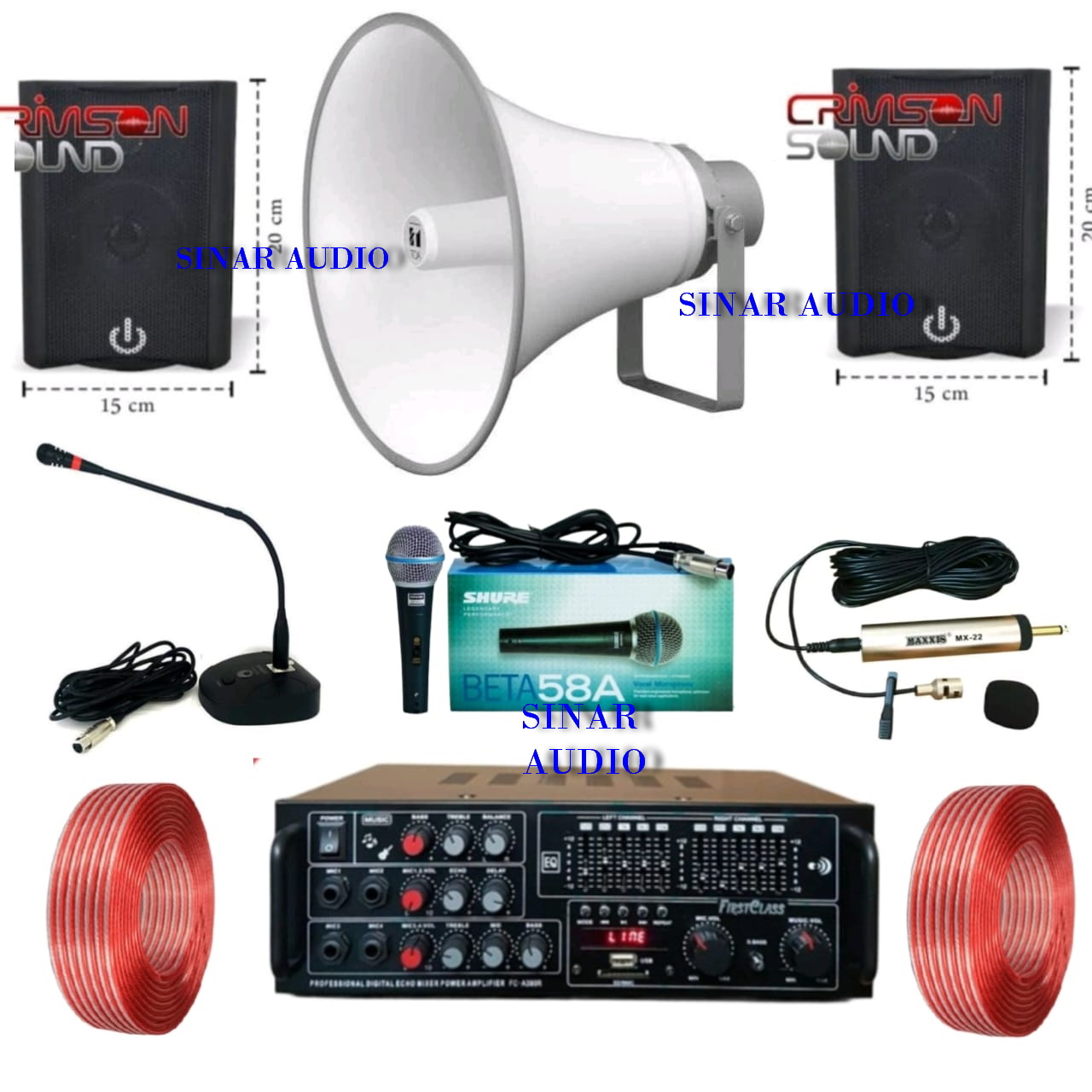PAKET TOA KOMPLIT SOUND SYSTEM MASJID ATAU MUSHOLLA OUTDOOR INDOOR | Lazada Indonesia