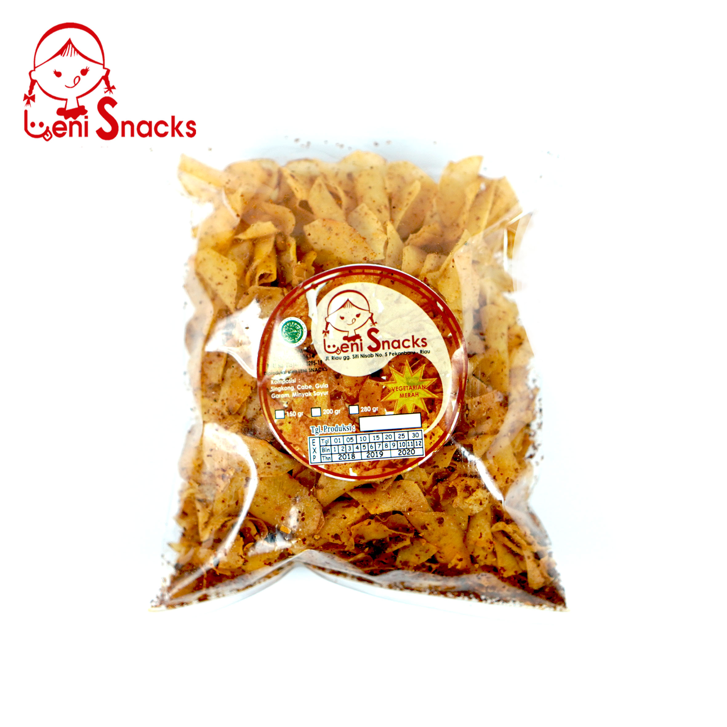 Leni Snacks Vegetarian Singkong Pedas Merah | Lazada Indonesia