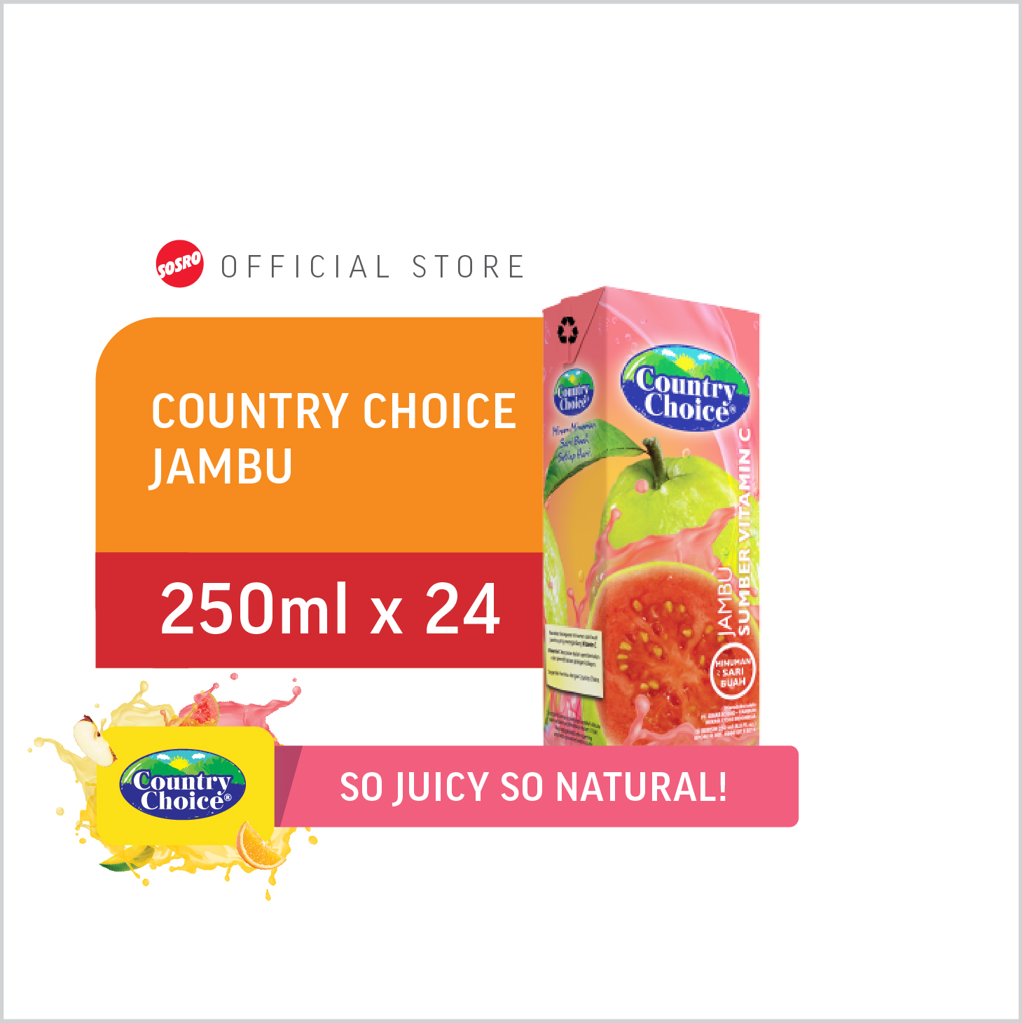 Country Choice Guava 250 ML isi 24pcs | Lazada Indonesia