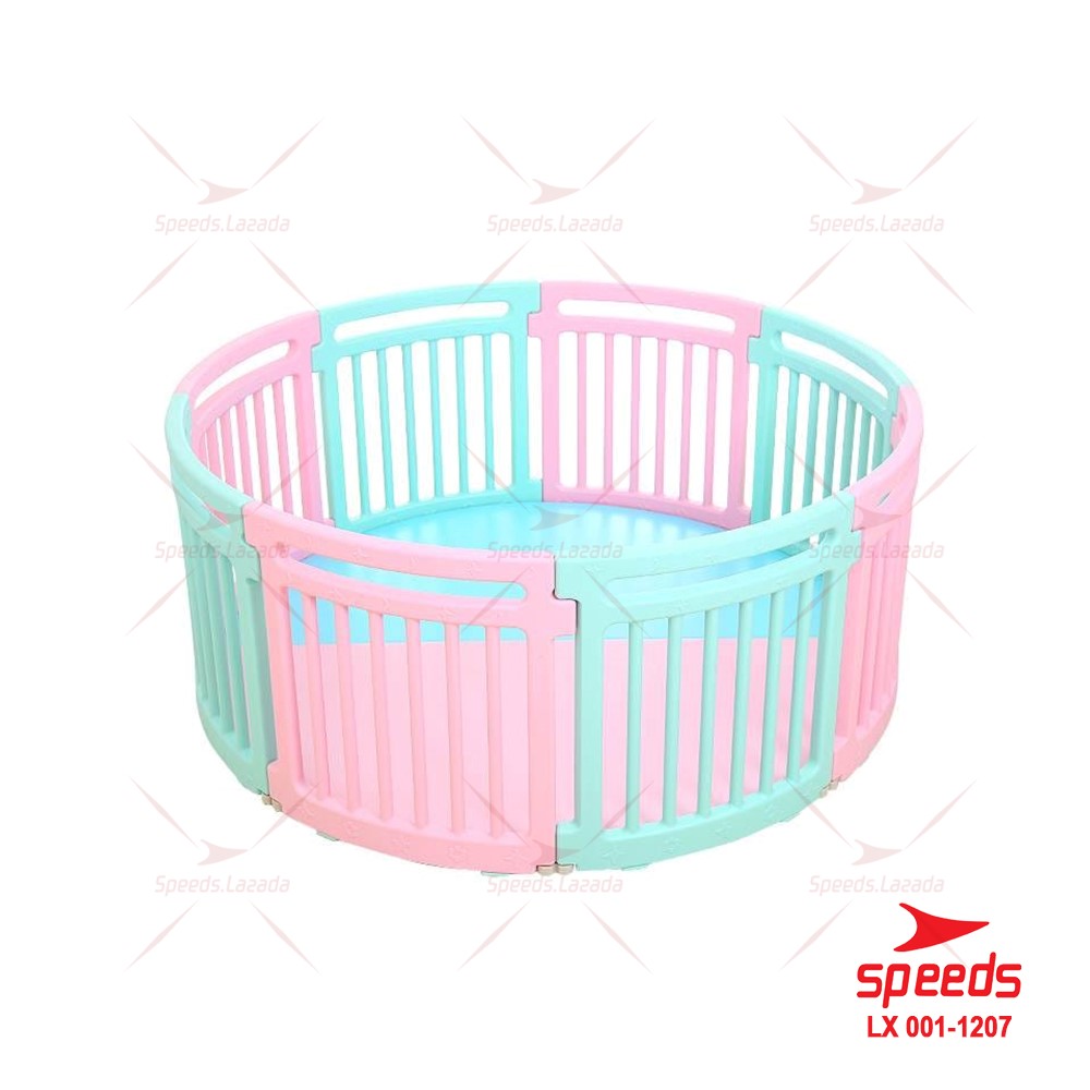 SPEEDS Pagar Bayi Pagar Anak Babyfence Pagar Mainan 360° Pengaman Ganda ...