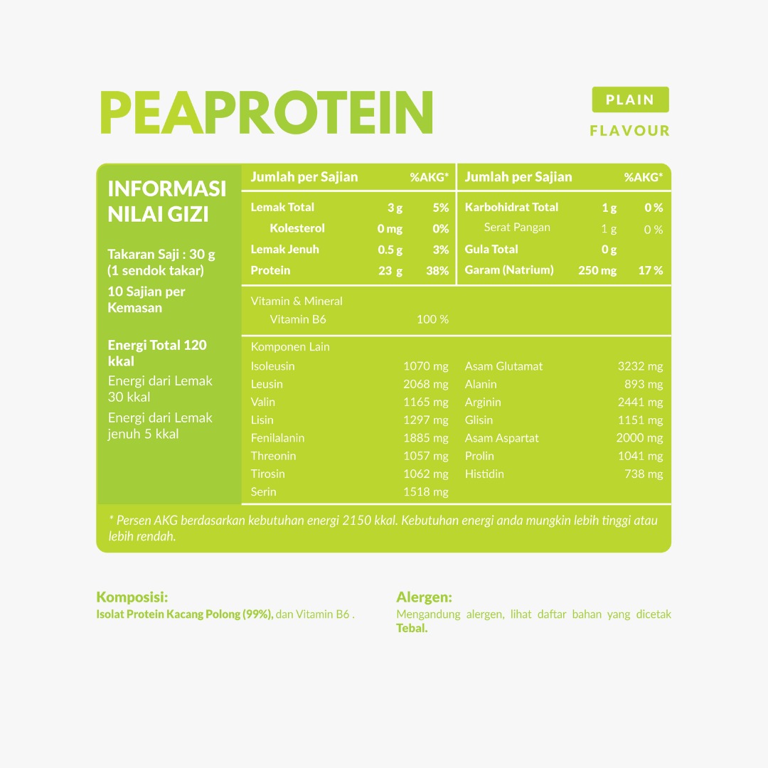 PURO VEGA-PRO Vegan Pea Protein Isolate vegapro 1.2kg | Lazada Indonesia