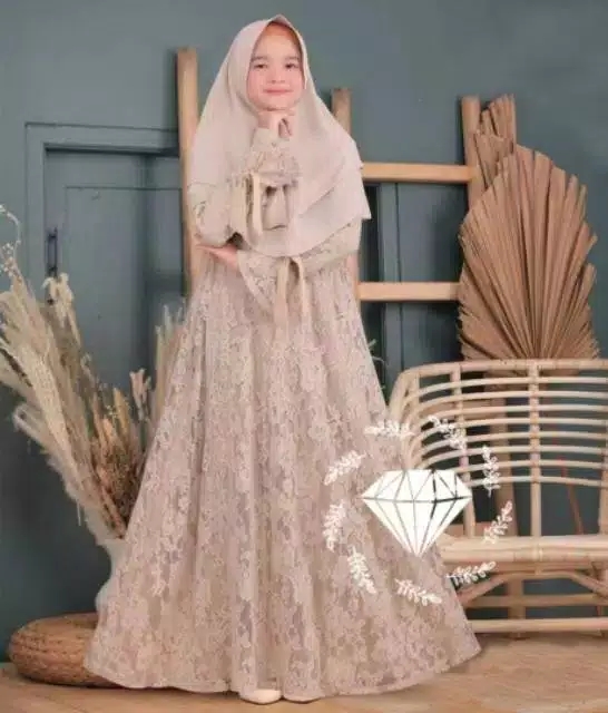 Priskila Cell Dirra เด็กวันเกิด5-13ปี (สามารถฮิญาบ /Khimar) วัสดุ ...