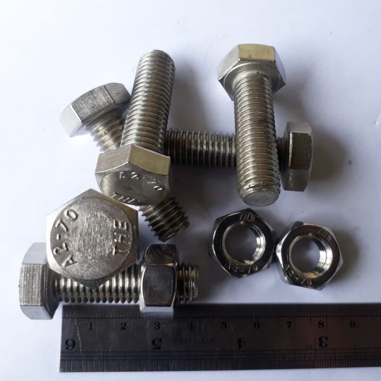 BAUT STAINLESS M12 X 40 / BAUT SS M12 X 40 SUS 304 / BAUT M12X40 ...