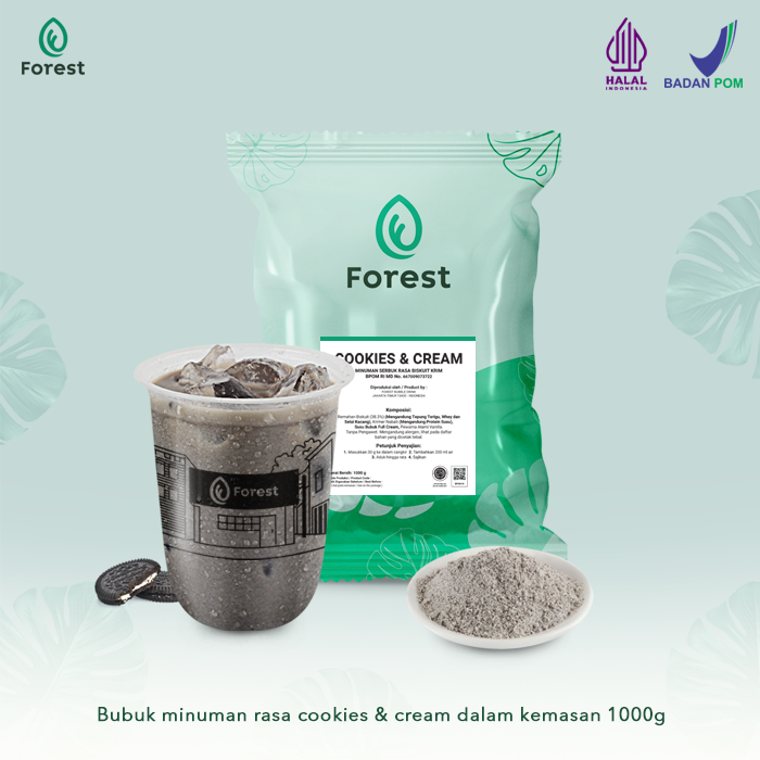 Bubuk Minuman COOKIES AND CREAM Powder - FOREST Bubble Drink | Lazada ...