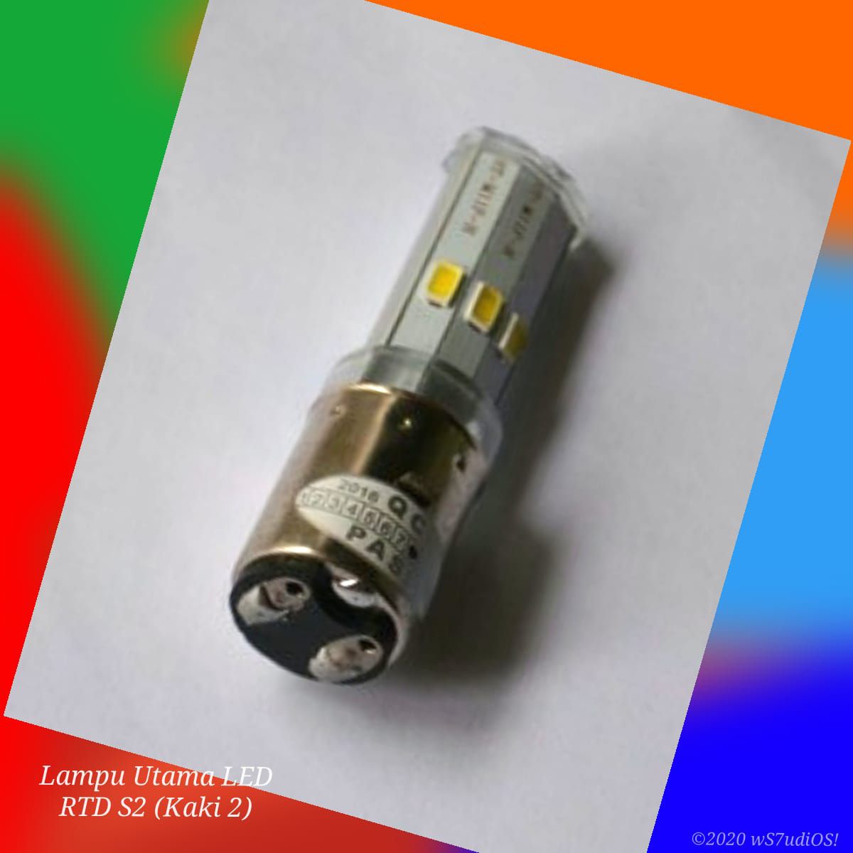 Headlamp Lampu Utama LED Suzuki Thunder Vespa Kymco RTD S2 Kaki 2 ...