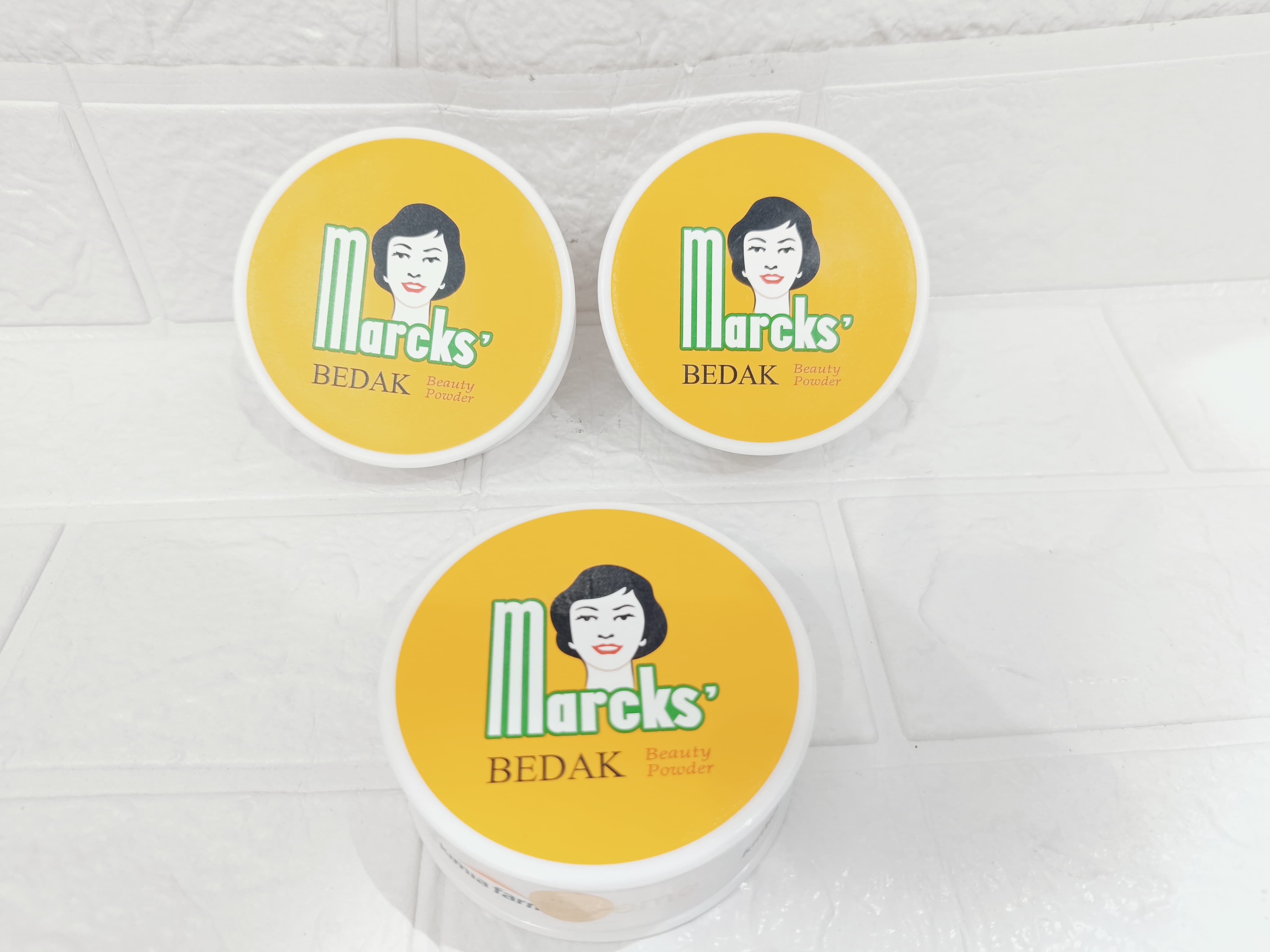 Bedak tabur loose powder marks ukuran 40gr / Bedak tabur marks 40gr ...