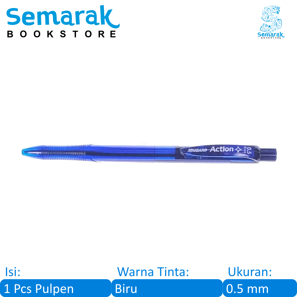 Standard Action Retractable Ballpoint Pen Pulpen Cetek Oil gel 0.5 ...